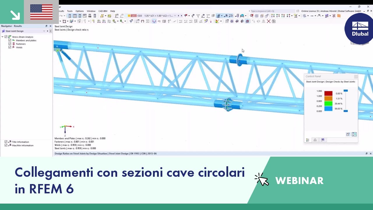 [EN] Webinar | Collegamenti con sezioni cave circolari in RFEM 6 - YouTube