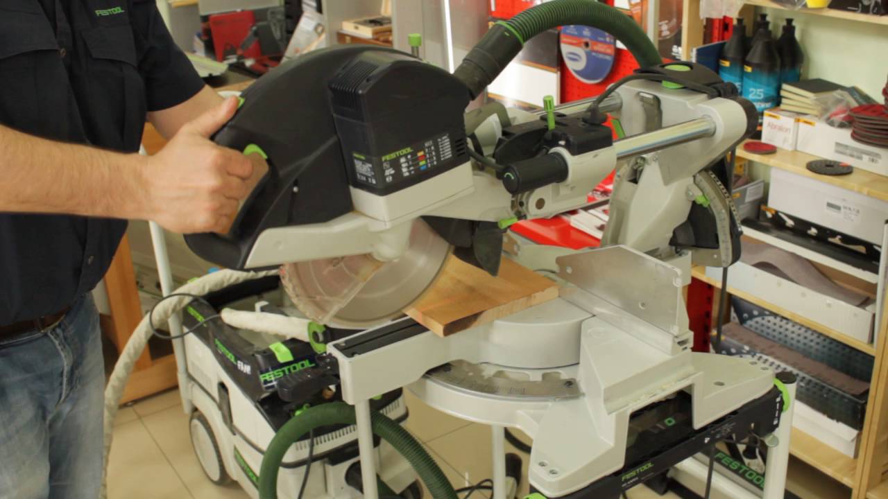 Пила торцовочная с механизмом протяжки FESTOOL KAPEX KS 88 - YouTube