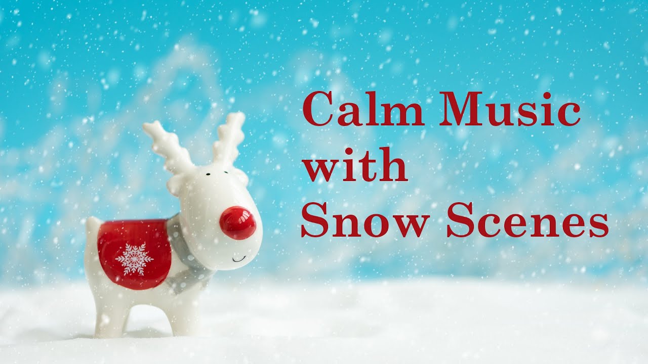 Calm Music with Snow Scenes | The Music Spot - YouTube