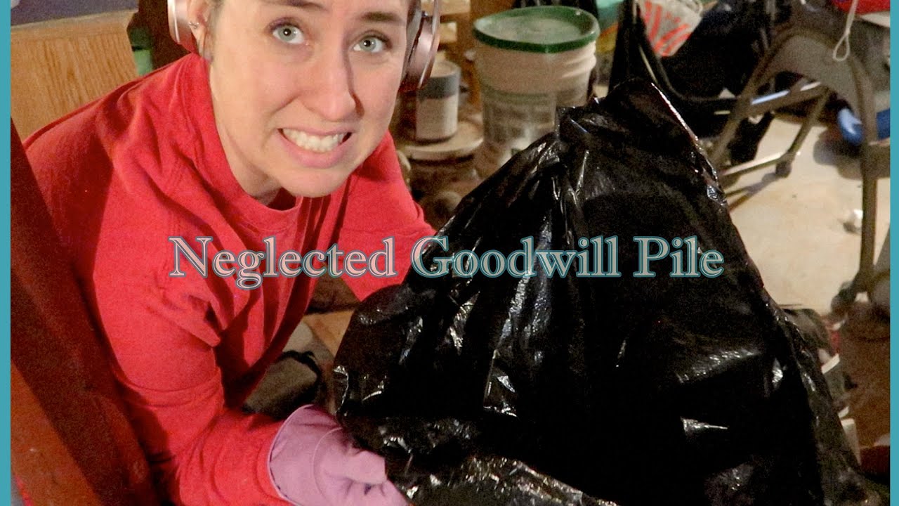 Finally Donating the Goodwill Pile finding old treasures, tiny basement ...