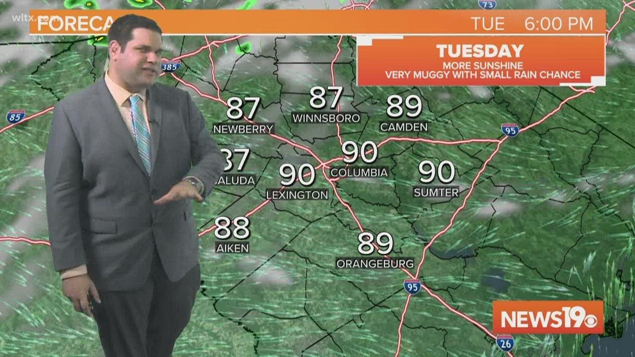 Sunny but humid weather this Tuesday - YouTube