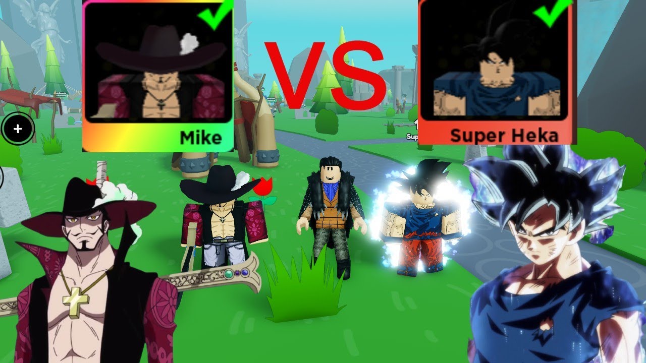 MIHAWK VS GOKU ULTRA NO ANIME FIGHTERS (DUELO DE PERSONAGENS) - YouTube
