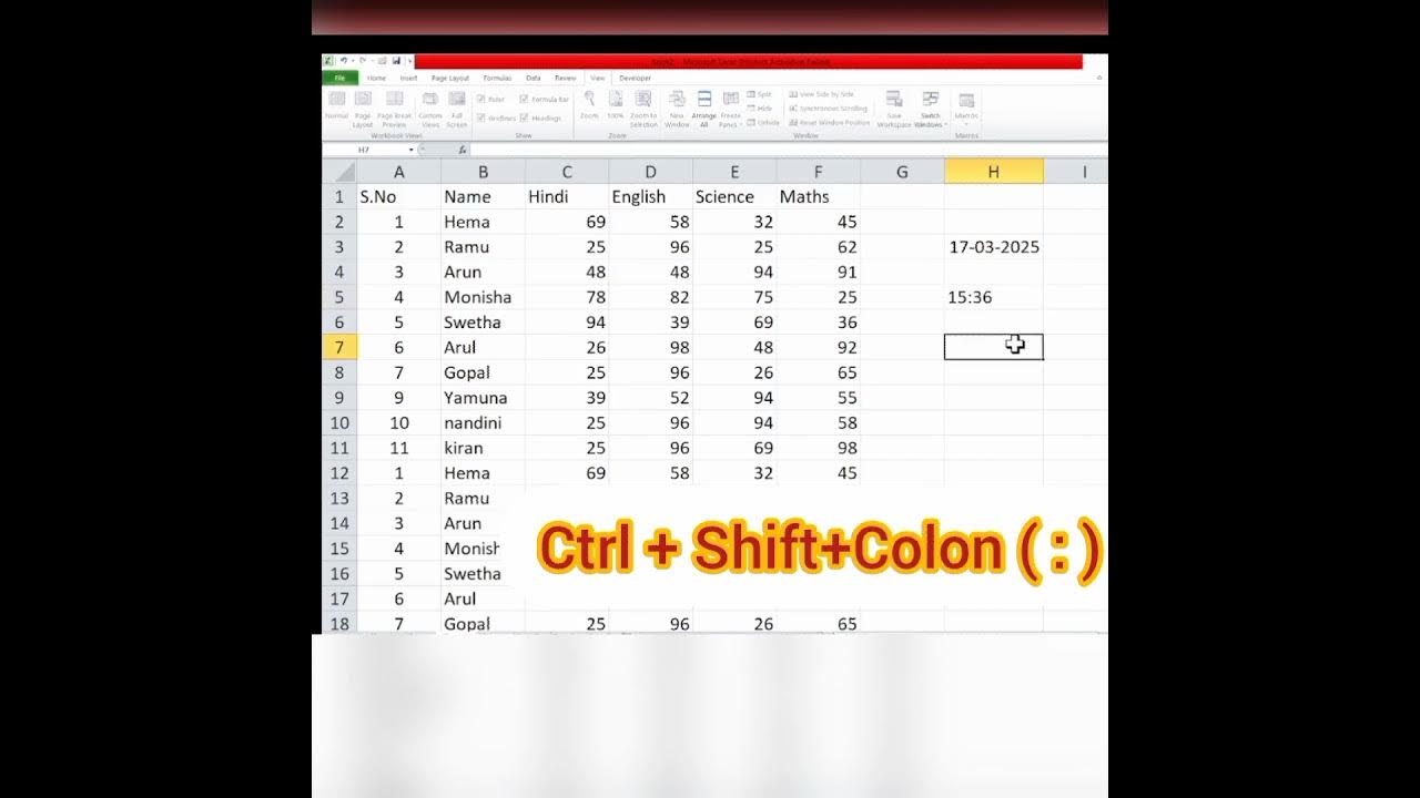 Tips for Ms- Excel: Shortcuts Hide/Unhide, Select Rows & Columns, Find & Replace, Insert Date ...