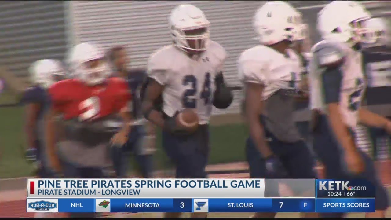 Pine Tree spring game: White wins on last second 2-point try - YouTube