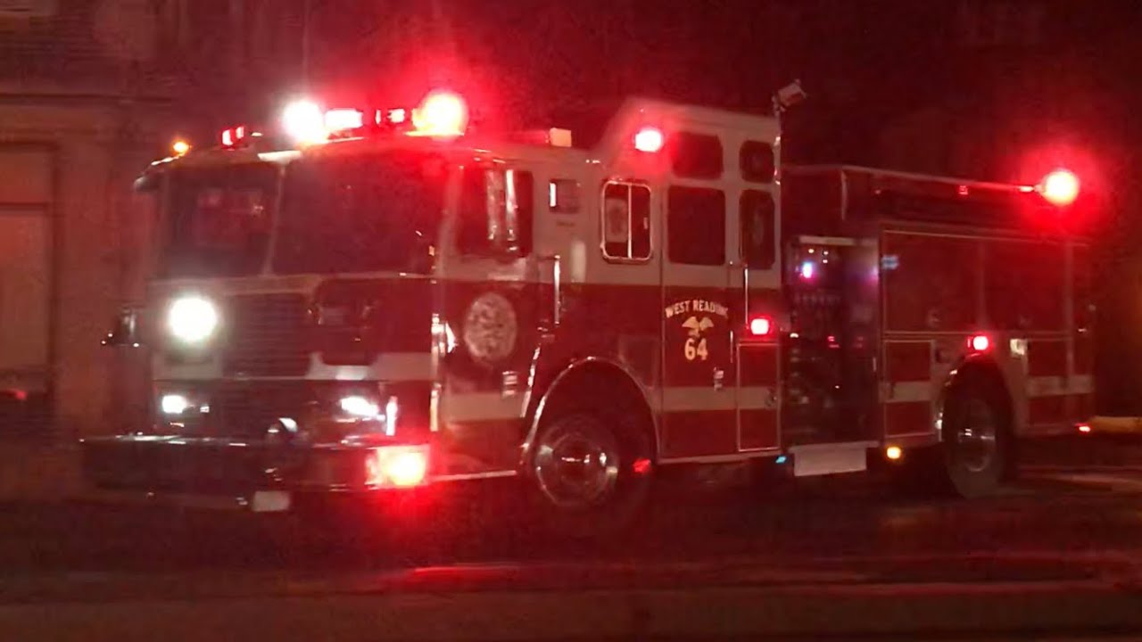 West Reading Fire Department Engine 64 Responding Peaking Q 10/13/18 ...