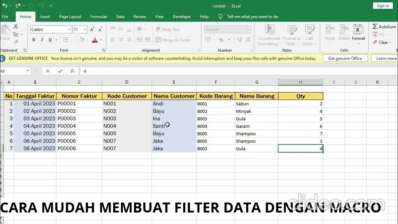 Tutorial Cara Mudah Filter diantara dua Tanggal dengan Macro Microsoft Excel - YouTube