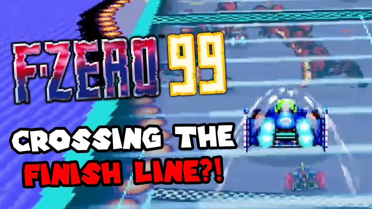 Crossing the Finish Line in F-Zero 99 on Nintendo Switch - YouTube