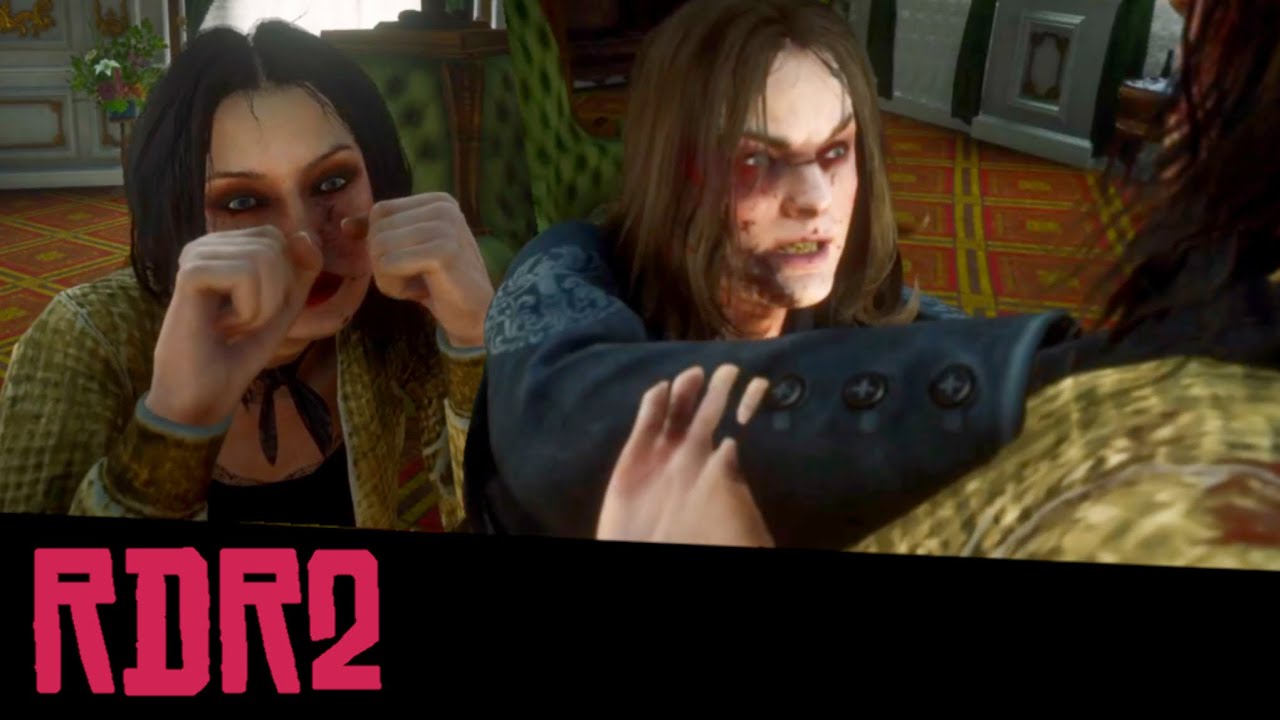 RDR2 Bastille Saloon Brawl - PVP Gameplay - Fist Fight Combat Catfight ...