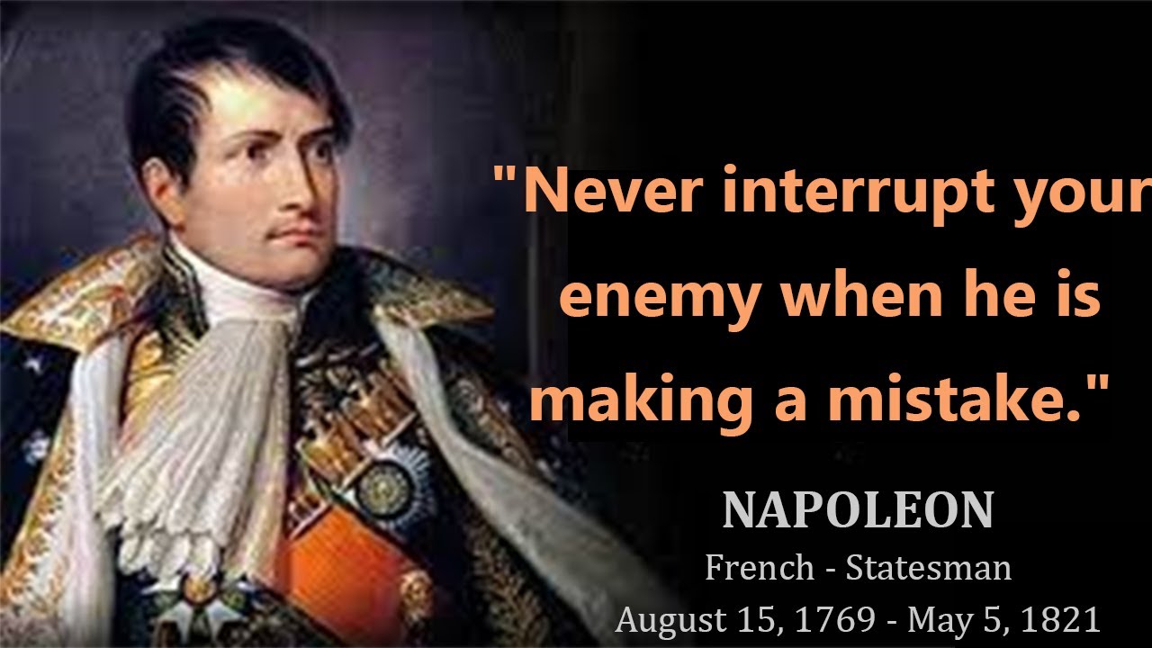 Napoleon Quotes you need to Know | Wisdom | Life changing quotes - YouTube