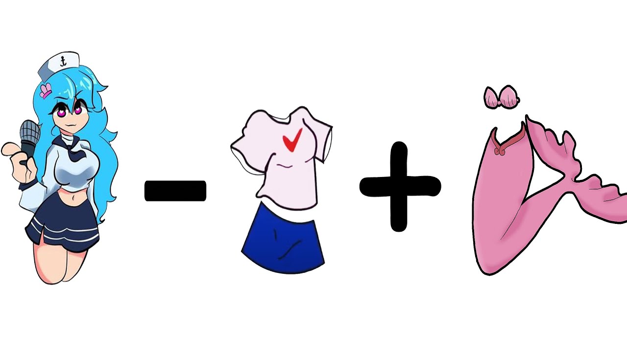 FNF SKY - CLOTHES + MERMAID = ? | FNF ANIMATION - YouTube