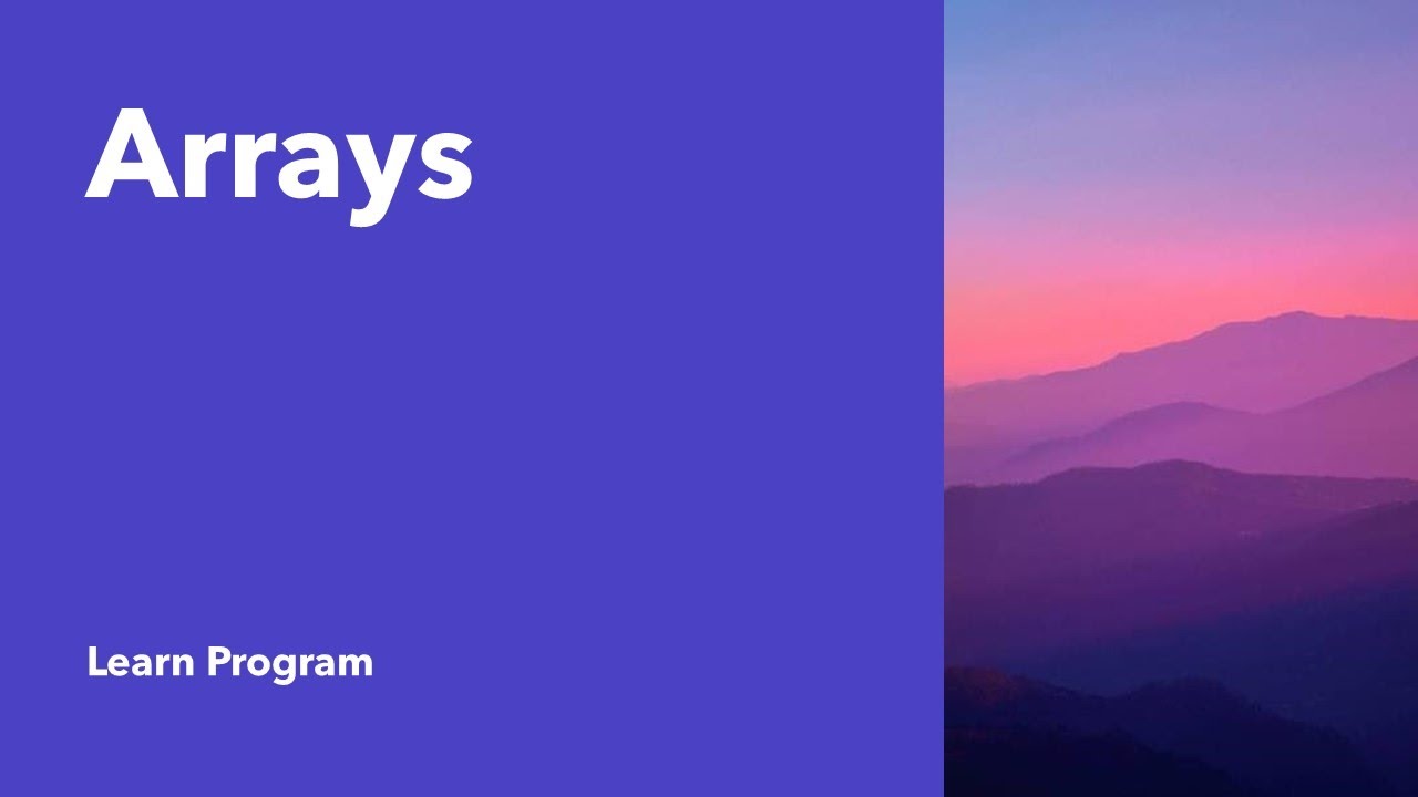Arrays in Java - YouTube