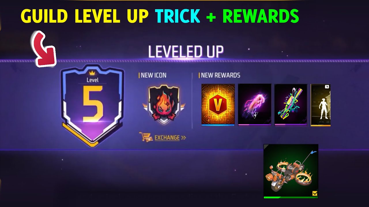 CLAIM GUILD LEVEL UP TRICK REWARDS🔥 - - YouTube