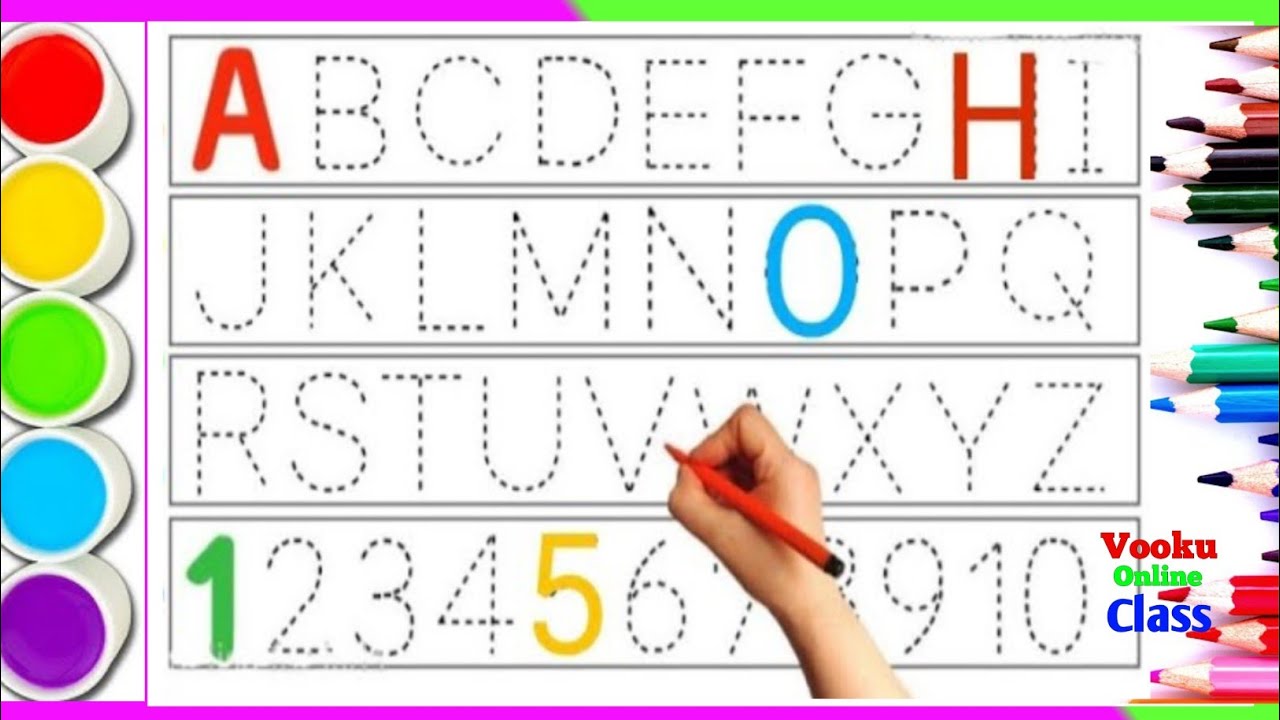 How to Write Letters for Children - Learning videos for kids,learn abcd ...