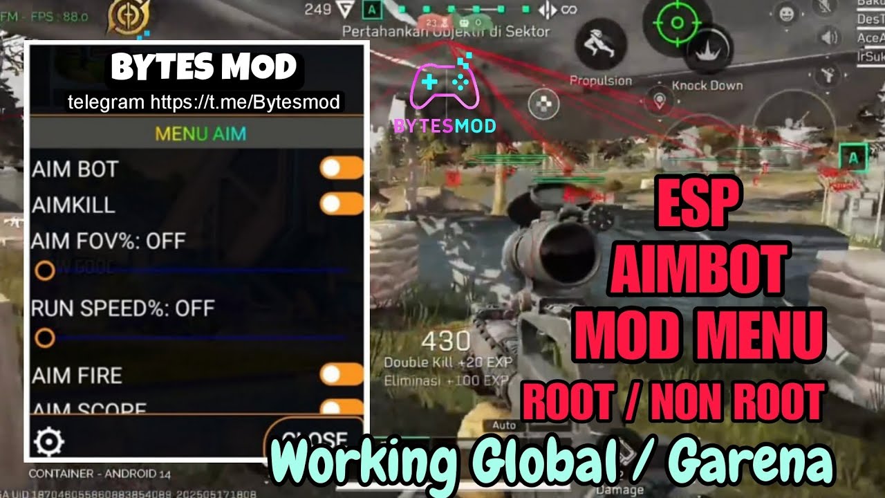 DELTA FORCE MOBILE MOD MENU GLOBAL/GARENA / SAFE MAIN ACCOUNT / NO BAN ...
