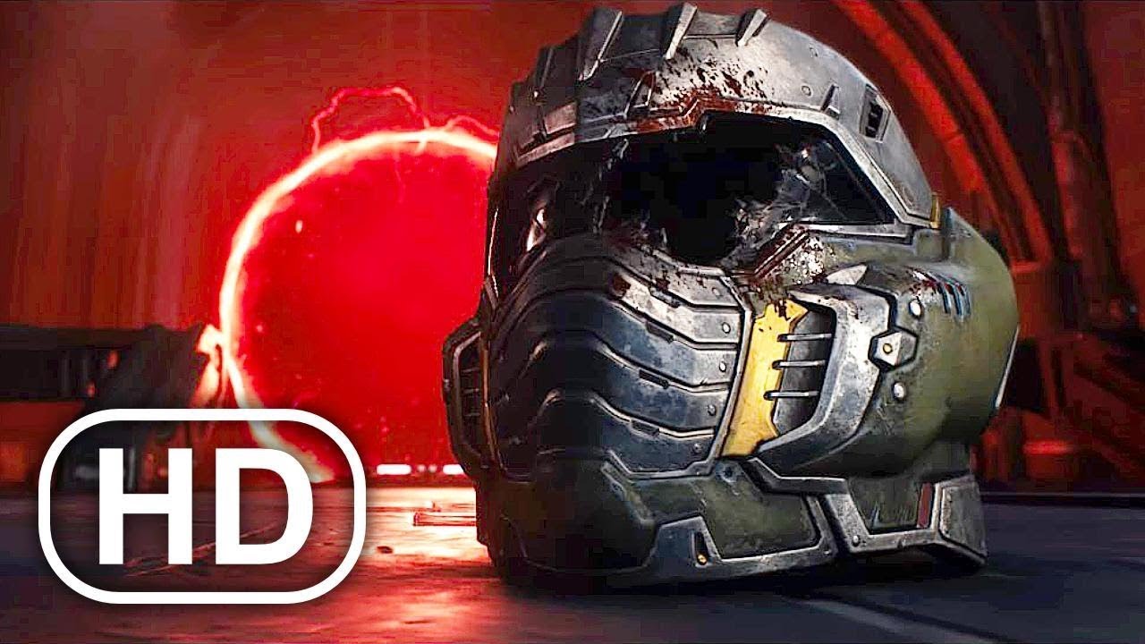 Doomguy Breaks His Helmet Scene - Doom The Dark Ages - YouTube