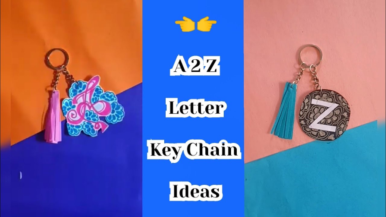 A Too Z Letter Key Chain| Diy Key Chain Ideas| Keychain Making at home ...