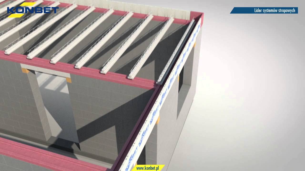 animation ceiling construction hollow blocks slab - YouTube