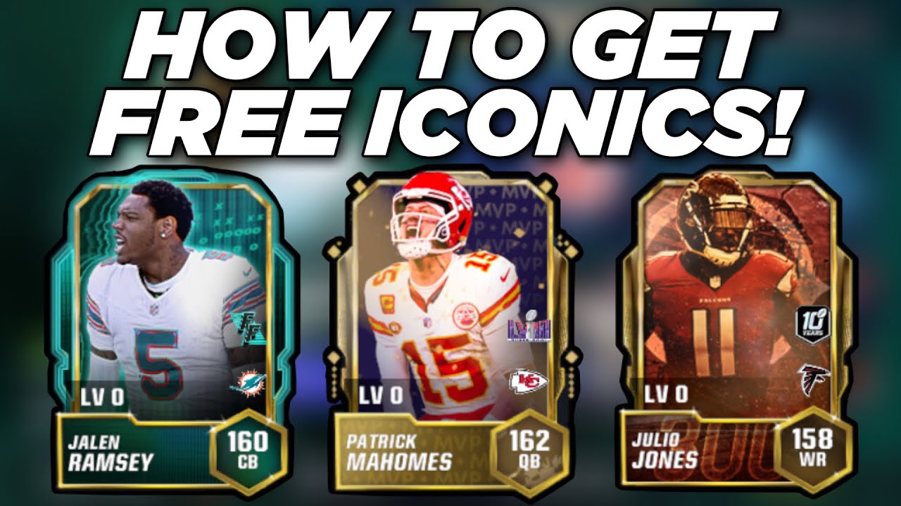 HOW TO GET FREE ICONIC PLAYERS IN MADDEN MOBILE 24! BEST METHODS ...