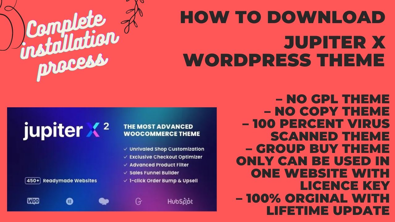 Jupiter x theme download 100% Original with License key Enabled, Lifetime Update Cheap Price ...