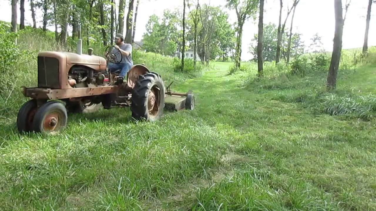 Allis Chalmers WD and 160 rotary mower -- August 2020 - YouTube