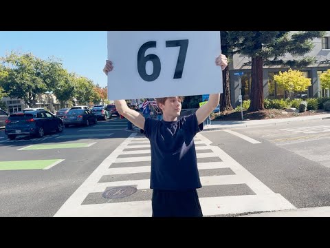 I Brought a 67 Sign to a PROTEST... - YouTube