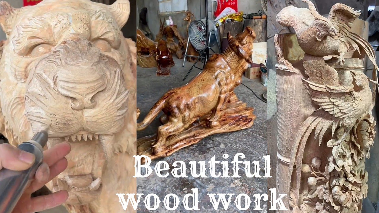 Beautiful wood carving today | Woodworking Craftsman - YouTube