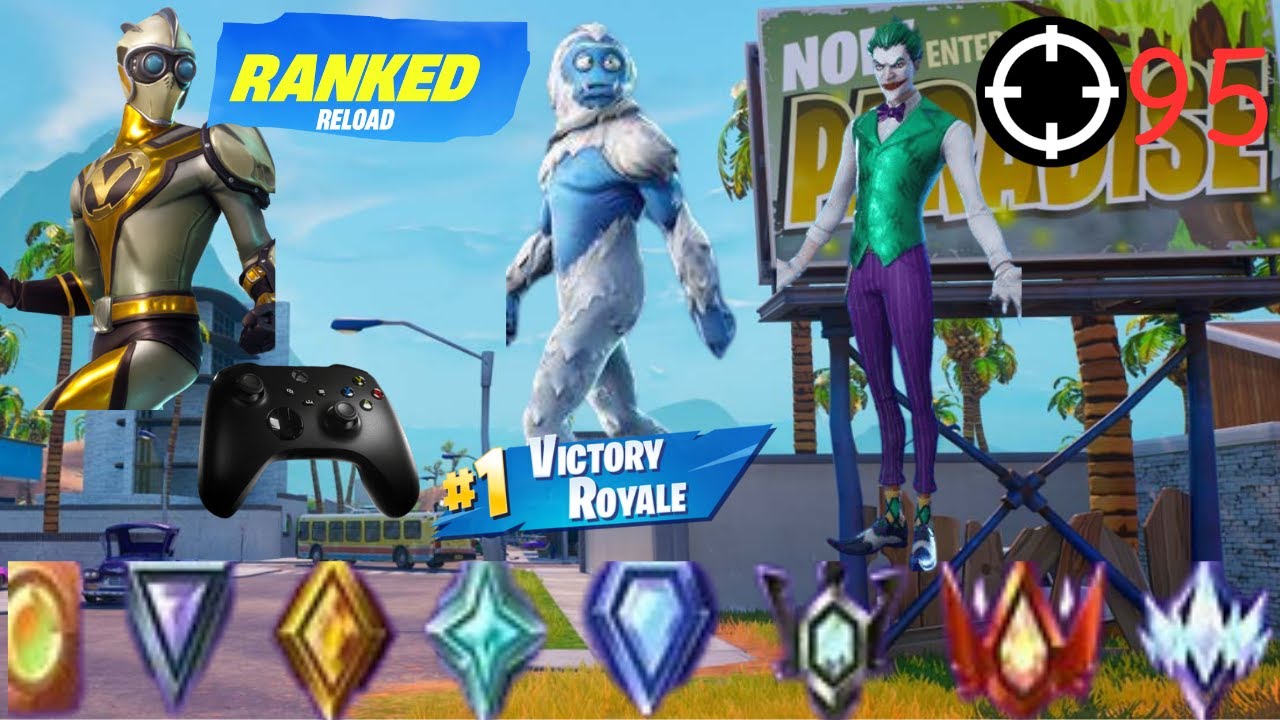 Journey to Unreal rank in fortnite Reload pt 2 (gold rank achived ...