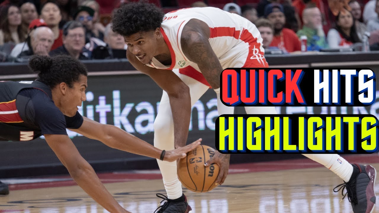 Heat vs Rockets NBA Quick Hits Highlights l Preseason Is Ova l Now It's ...