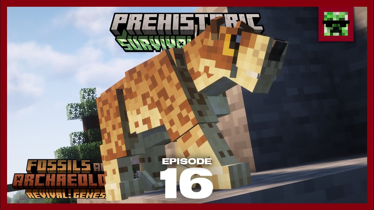 Diego The Smilodon! | Minecraft Fossils & Archeology Mod Prehistoric ...