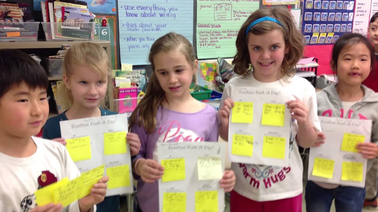 Positive Post-It Note Day 4/28/15 - YouTube