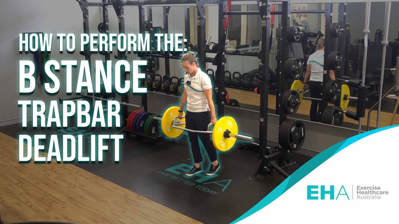 How to Perform The B Stance Trap Bar Deadlift - YouTube