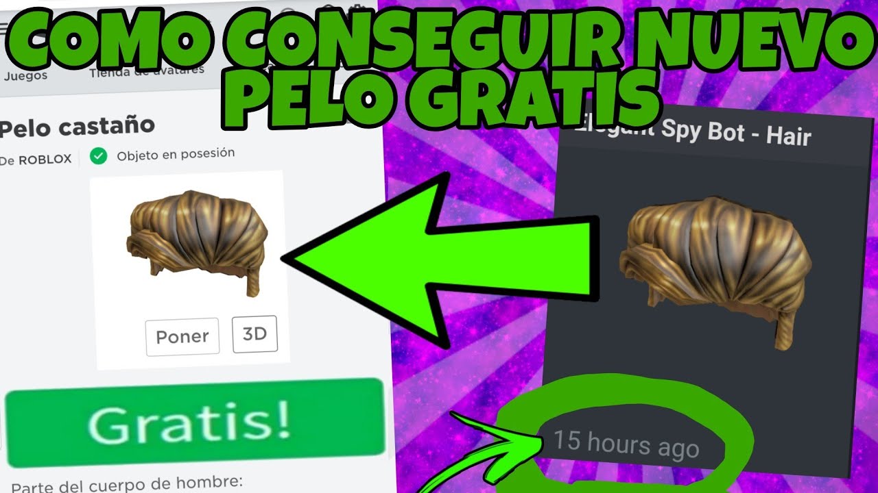 [FREE ITEM] COMO CONSEGUIR EL NUEVO PELO Elegant Spy Bot - Hair CASTAÑO ...