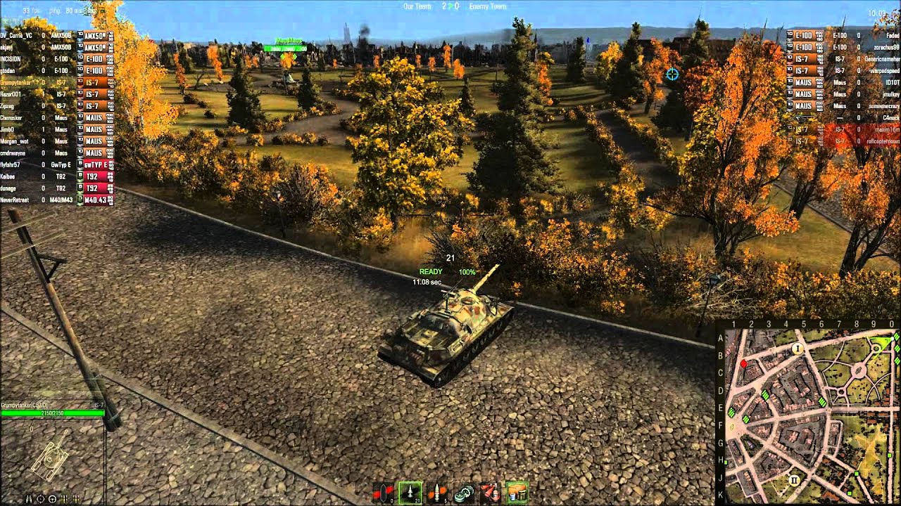 World of Tanks Clan Wars 110 vs. DPS - YouTube