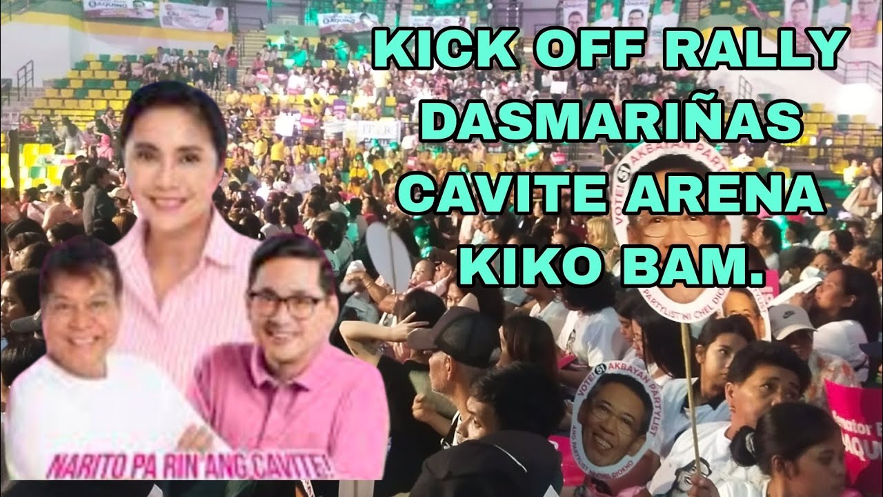 LIVE COVERAGE KIKO BAM RALLY DASMARIÑAS CAVITE ARENA... - YouTube
