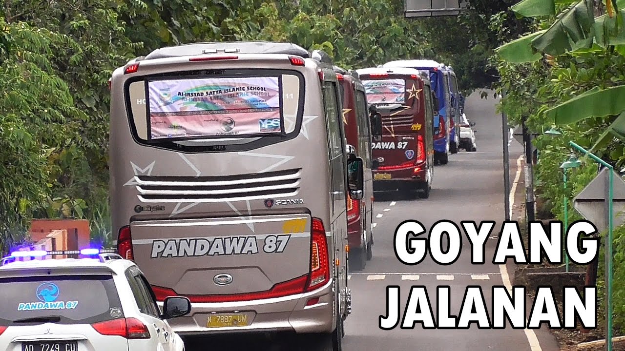 GOYANGAN TERBAIK BUS PREMIUM Pandawa 87 | Lengkap dengan TELOLET - YouTube
