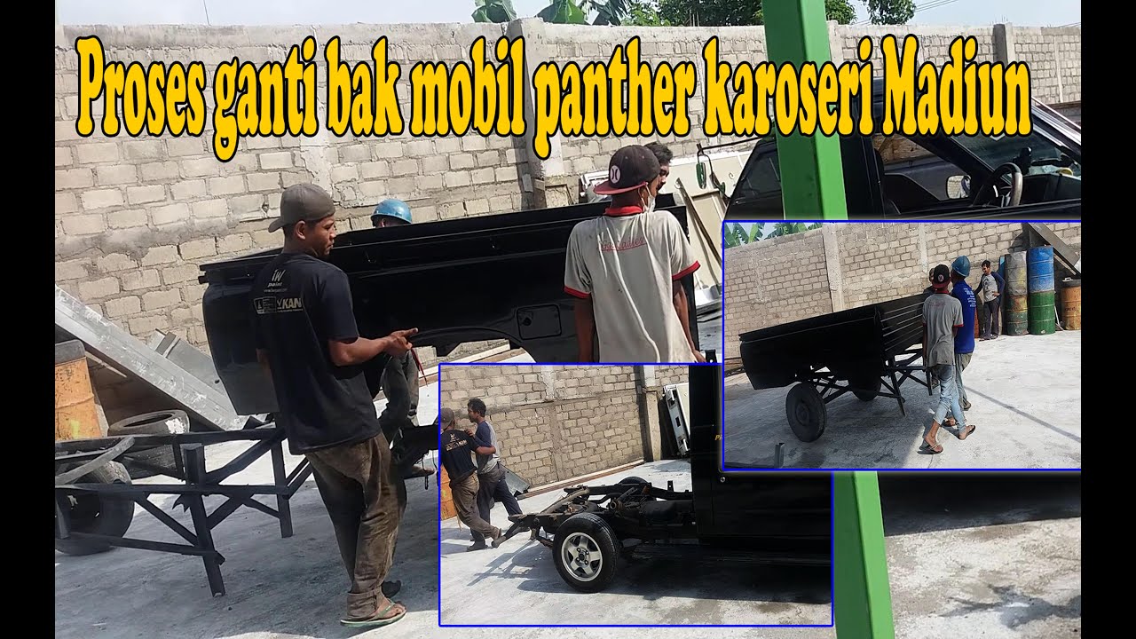 proses ganti bak mobil panther turbo 2007 - YouTube