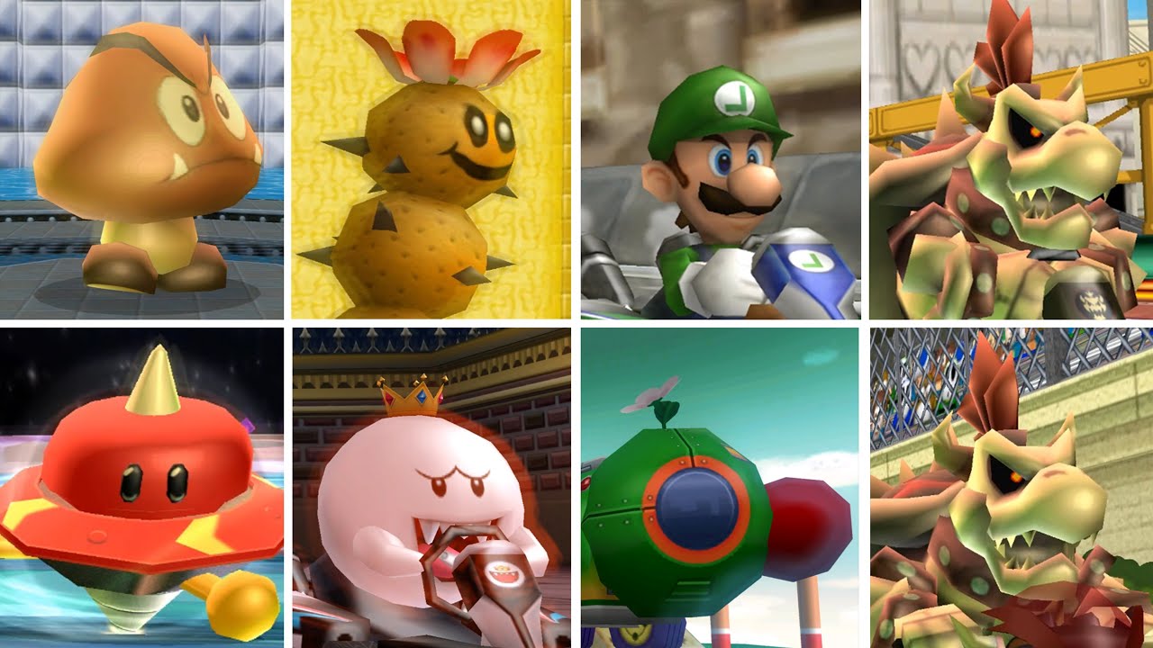 Mario Kart Wii - All Bosses (MKDS Mission Pack) - YouTube