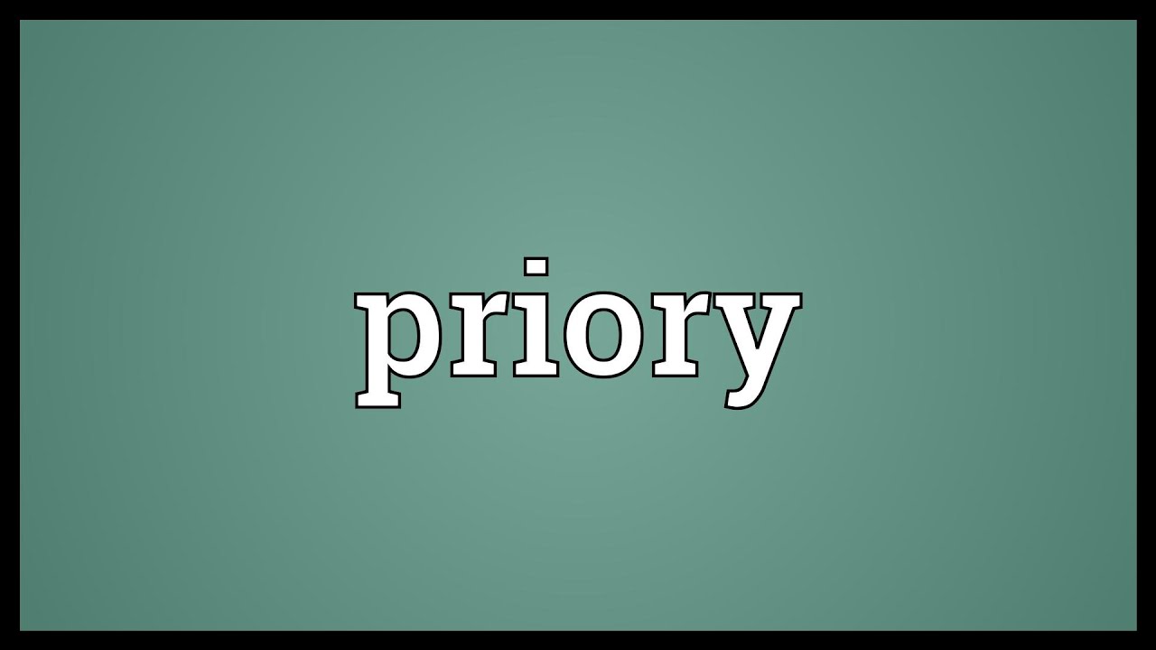 Priory Meaning - YouTube