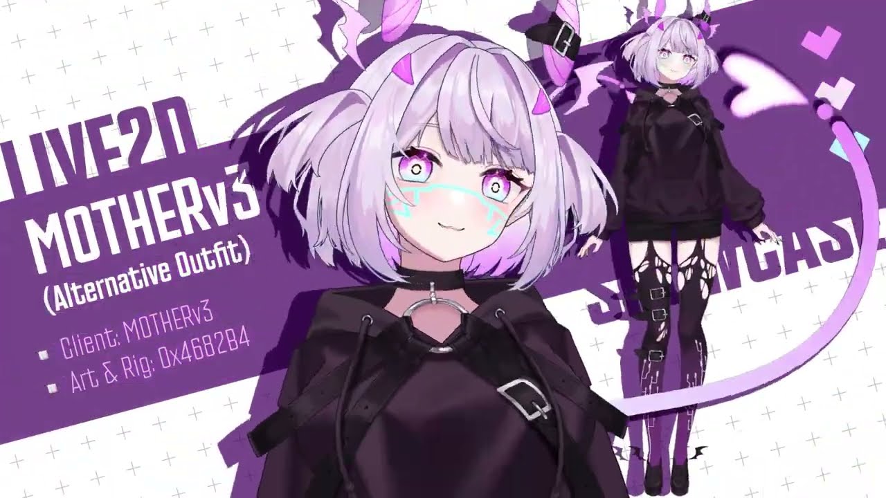 [Live2D Showcase] MOTHERv3 Alternative Outfit - YouTube