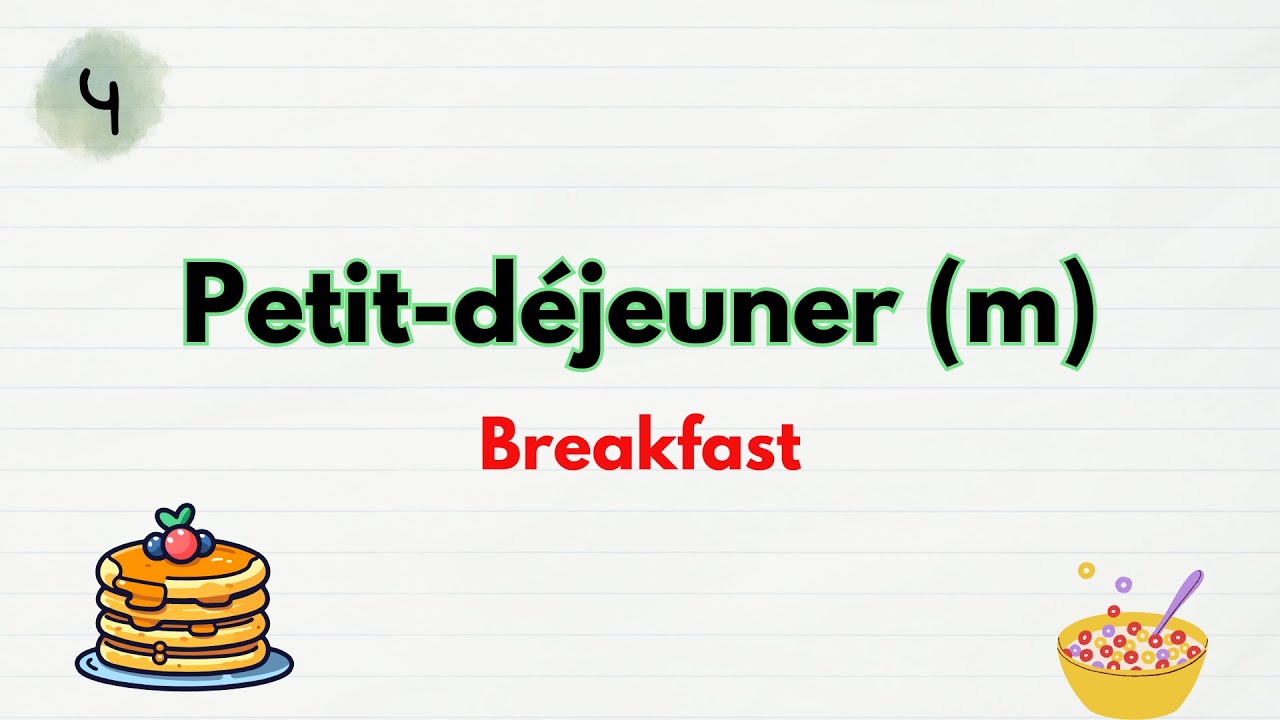Learn French Vocabulary Easily: 50 Basic Words for Beginners #6 - 50 ...