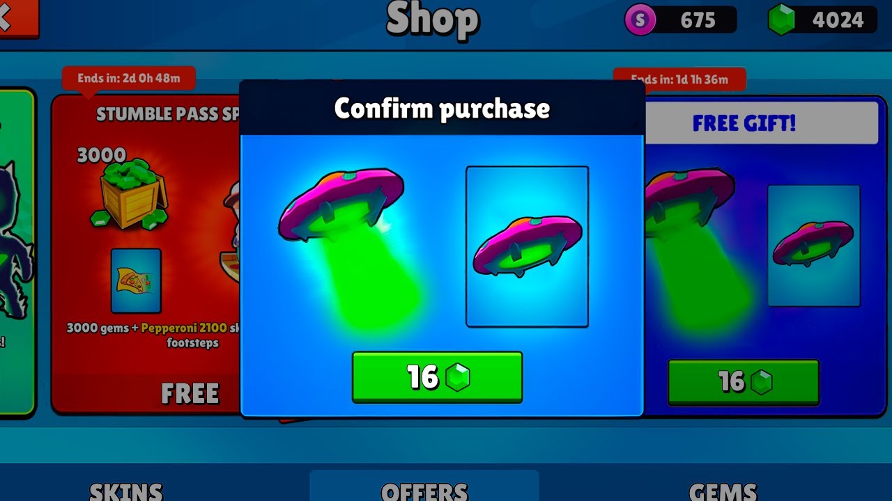 SPECIAL GIFT for 16 GEMS?!! - Stumble Guys Update - YouTube