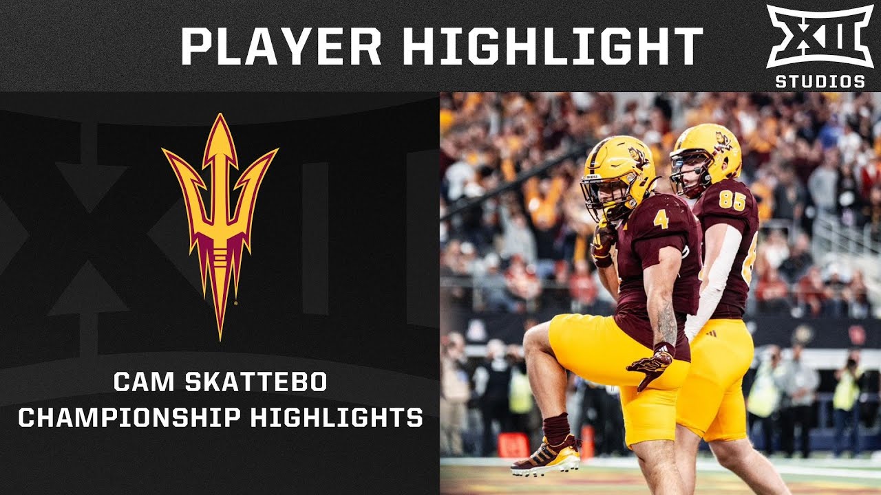 Cam Skattebo 2024 Big 12 Championship Highlights | 2024 Dr Pepper Big ...