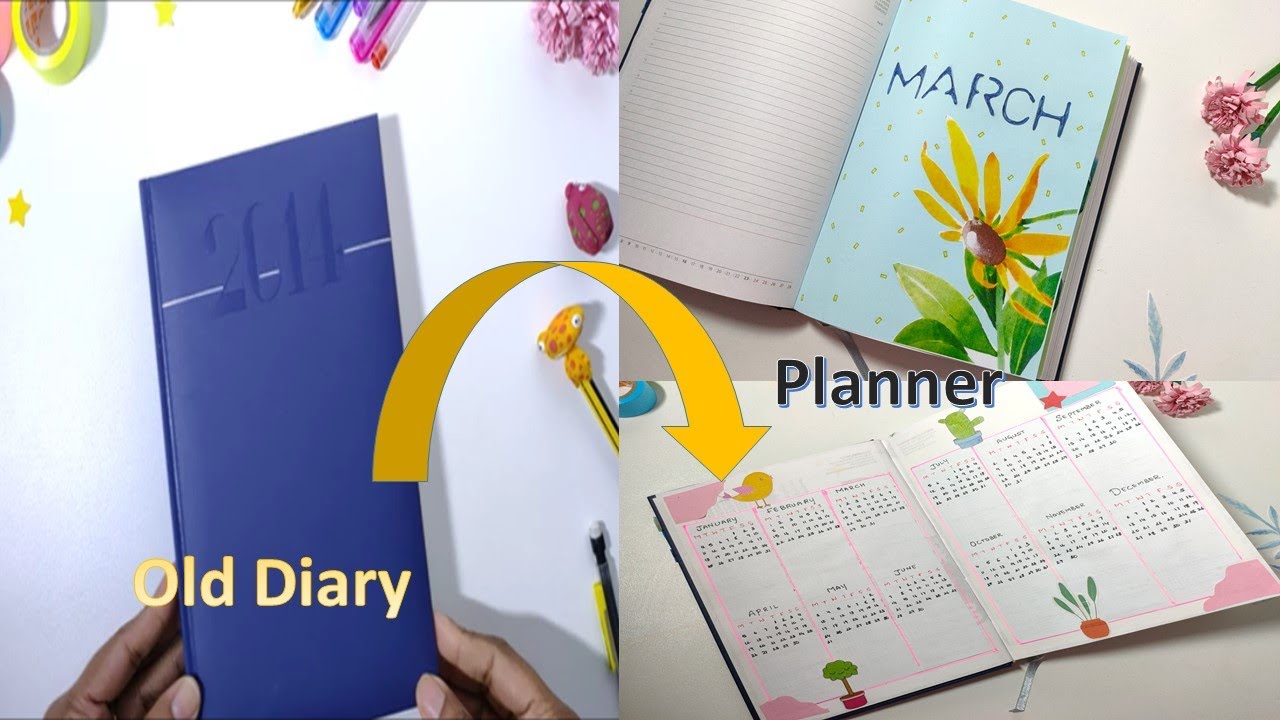 How to Convert Old Diary to New Planner | Diy Budget Planner 2021 - YouTube