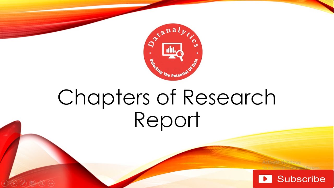 Chapters of Research Report - YouTube