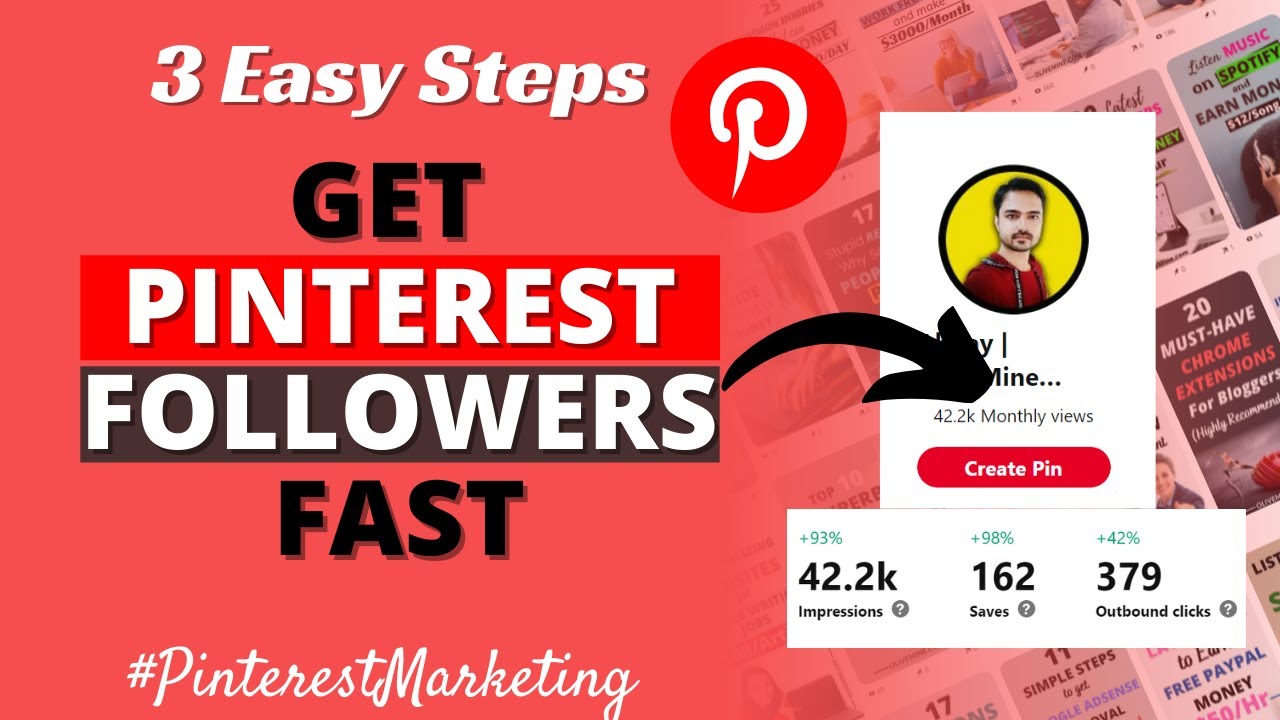 How to Increase Pinterest Followers Fast (3 Steps) | Get Pinterest ...