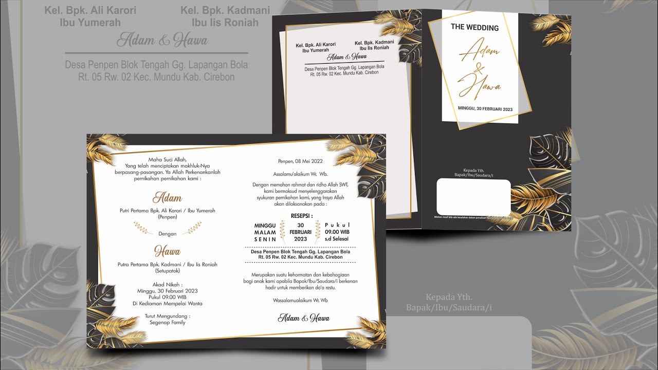 2023! Desain Undangan Terbaru CorelDraw X7 - YouTube