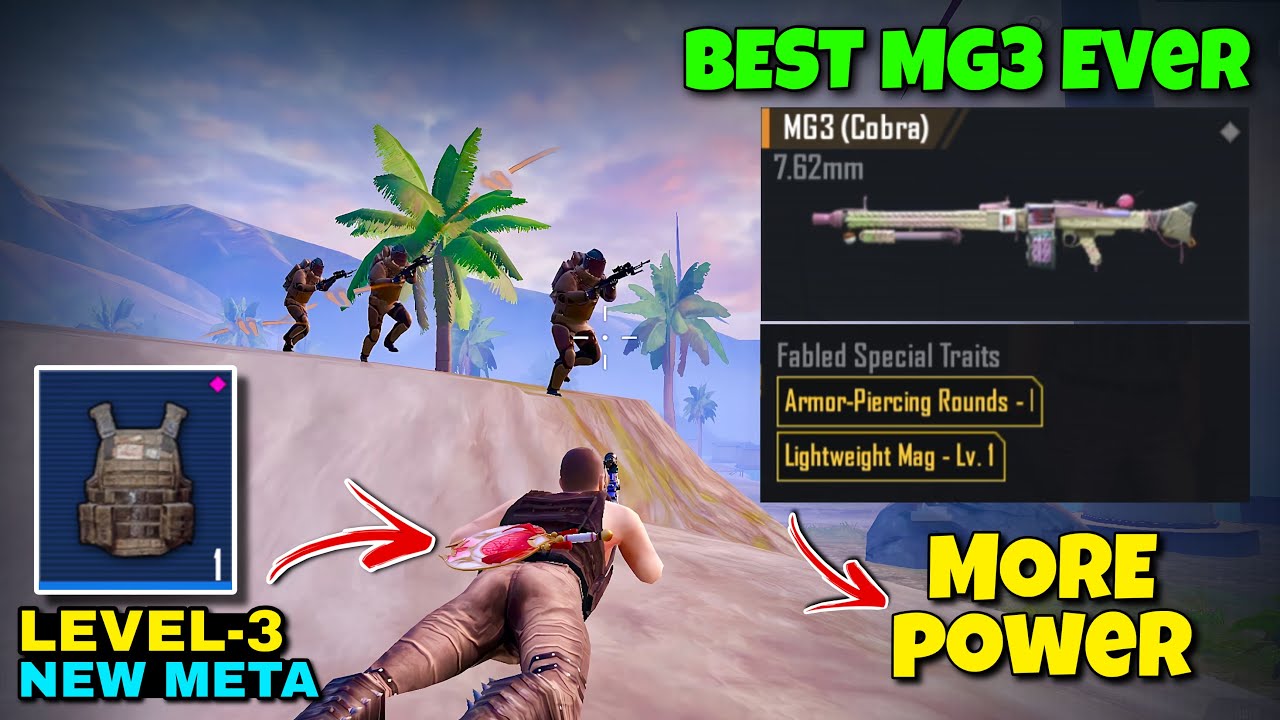 Best Yellow Mg3 Ever ? 🤔 - Level 3 Armor New Meta | Pubg Metro Royale ...