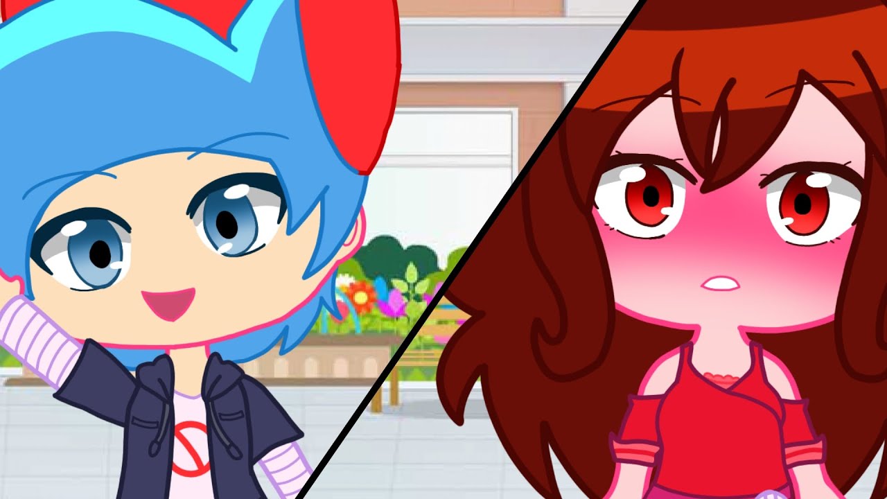 ocean blue eyes looking in mine FNF gacha trend BfxGf 💙 ️ - YouTube