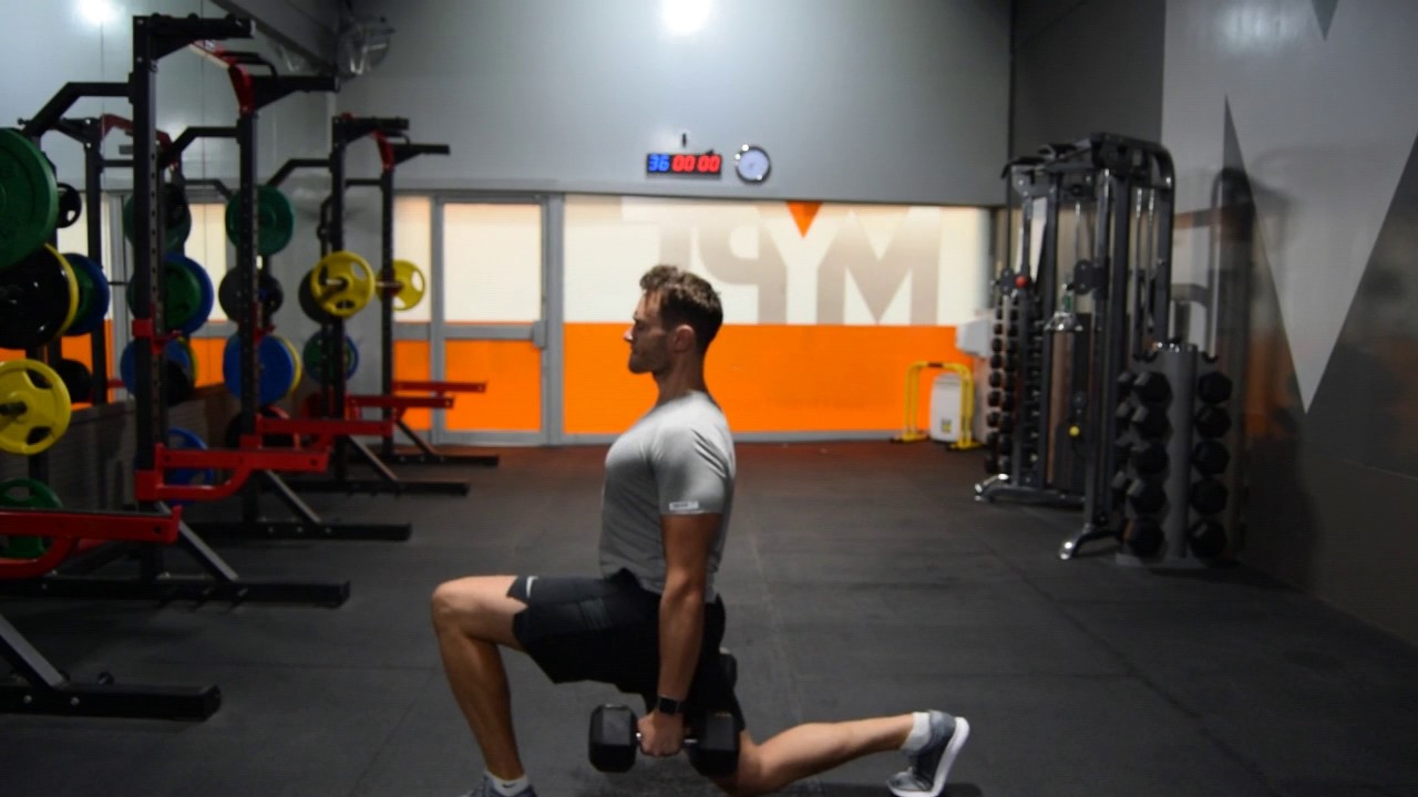 DB static lunges with audio - YouTube