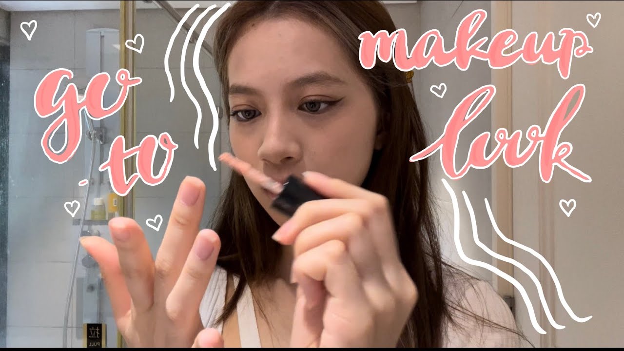my go-to makeup look!!!!!! - YouTube